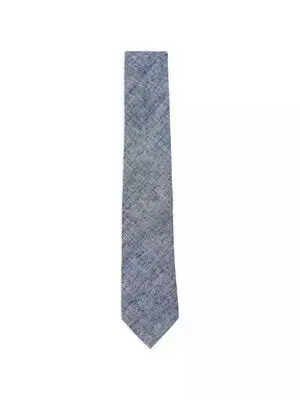 Emporio Armani Textured Neck Tie - Blue