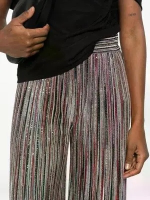Missoni Striped Pattern Crystal Embellished Trousers