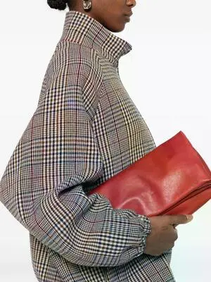 CORTANA Roll-top Leather Clutch