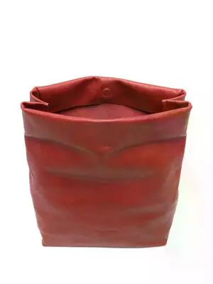 CORTANA Roll-top Leather Clutch