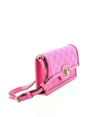 Gucci Luce Gg Canvas Mini Shoulder Bag - Pink