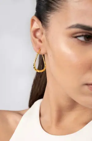 NAVEDA Raya Hoop Earrings - Gold