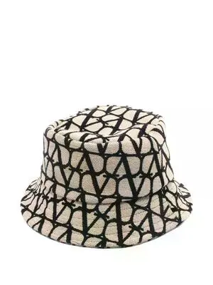 Valentino Garavani Monogram Bucket Hat - Neutrals