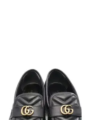 Gucci 2010s Gg Marmont Leather Loafers
