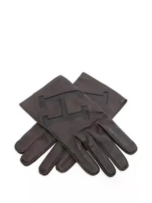 Hermès 2010s H-logo Gloves - Brown
