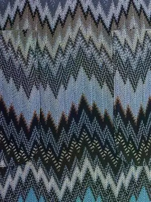 Missoni Chevron Mini Skirt - Blue