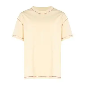 PCFG Pure Cotton Free Heaven Crochet T-shirt - Beige