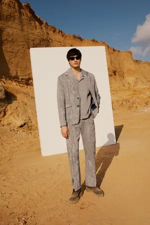 PCFG Free Heaven Linen Suit Pant - Grey