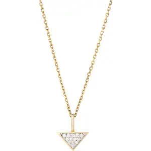 ANA LUISA Solid Yellow Diamond Trillion Charm Necklace - Gold