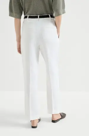 Brunello Cucinelli Slouchy Trousers - White