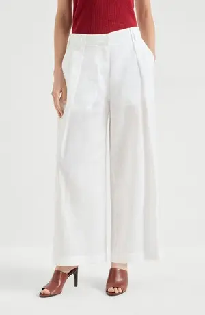 Brunello Cucinelli Pleated A-line Trousers