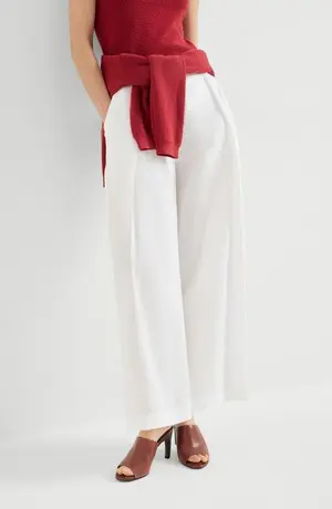 Brunello Cucinelli Pleated A-line Trousers