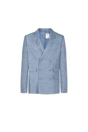 PCFG Free Heaven Linen Oversized Blazer - Blue