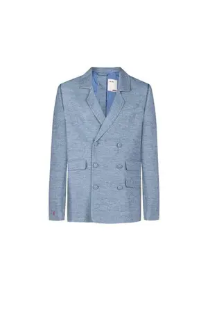 PCFG Free Heaven Linen Oversized Blazer - Blue