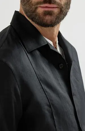 Brunello Cucinelli Shirt With Crête Details - Black
