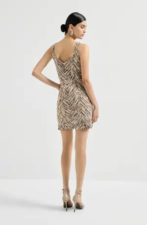 Brunello Cucinelli Embroidered Dress - Brown