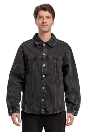 PCFG Pure Cotton Distressed Denim Jacket