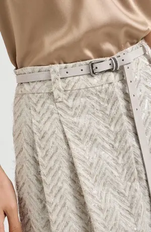 Brunello Cucinelli Suede Belt - Buff
