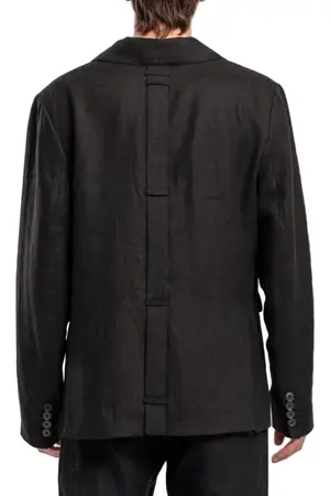 PCFG Pure Linen Free Heaven Linen Suit Blazer - Black