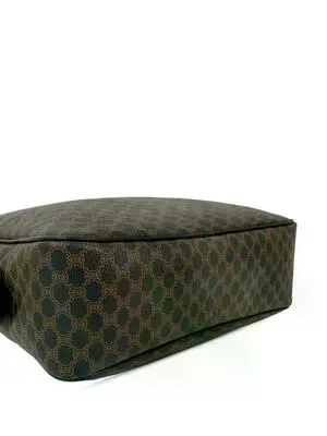 Celine 1996 Macadam Coated Canvas Blason Handbag