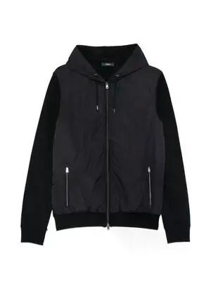 Herno Hooded Zip Jacket - Black
