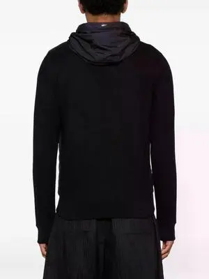 Herno Hooded Zip Jacket - Black