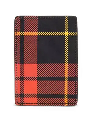 Alexander McQueen Tartan-pattern Magnetic Cardholder