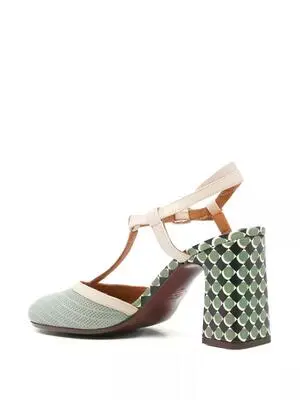 Chie Mihara Mahedi T-strap Block-heel Sandals - Green