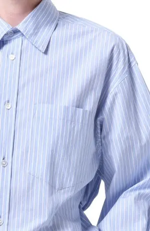 AGOLDE Cinch Stripe Button-up Shirt