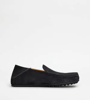 TOD'S Suede Slipper Loafers - Blue