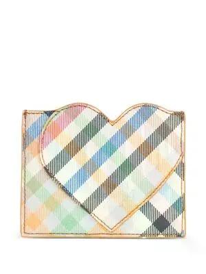 VIVIENNE WESTWOOD Heart-shape Checked Wallet