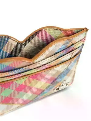VIVIENNE WESTWOOD Heart-shape Checked Wallet