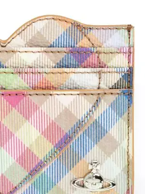 VIVIENNE WESTWOOD Heart-shape Checked Wallet