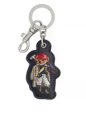 Polo Ralph Lauren Polo Bear Leather Key Fob - Blue