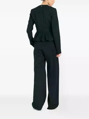 ROTATE BY BIRGER CHRISTENSEN Long-sleeve Peplum Blouse