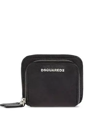 Dsquared2 Logo-plaque Zip Wallet - Black