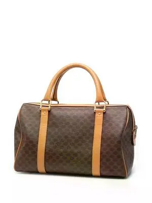 Celine Macadam Coated Canvas Boston Bag