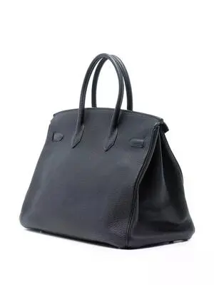 Hermès 2008 Togo Birkin Retourne 35 Handbag - Black