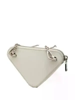 Prada 2013-2025 Mini Brushed Leather Triangle Pouch