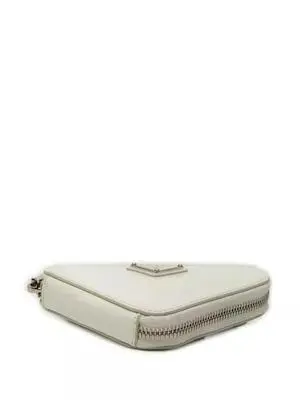 Prada 2013-2025 Mini Brushed Leather Triangle Pouch