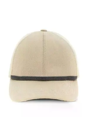 Brunello Cucinelli Embellished Baseball Cap - Neutrals