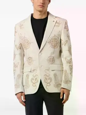 Philipp Plein Single-breasted Buttoned Blazer