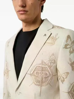 Philipp Plein Single-breasted Buttoned Blazer