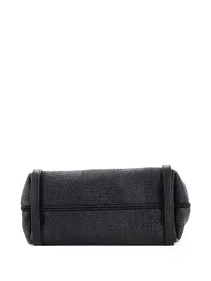 Chloé Carry Raffia Small Tote Bag - Black