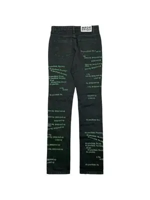 WHO DECIDES WAR BY EV BRAVADO Scripture Bootcut Jeans