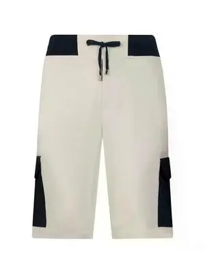 MOORER Cargo-pocket Drawstring Shorts - White