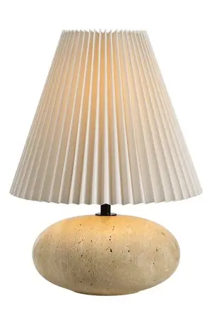RENWIL Noto Travertine Table Lamp