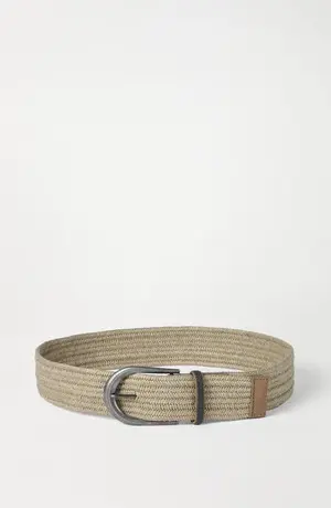 Brunello Cucinelli Braided Belt - Beige