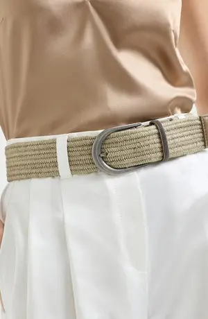 Brunello Cucinelli Braided Belt - Beige