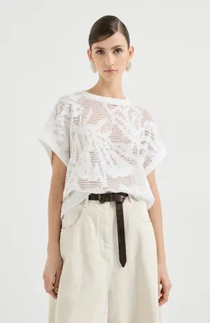 Brunello Cucinelli Ribbed T-shirts For Women